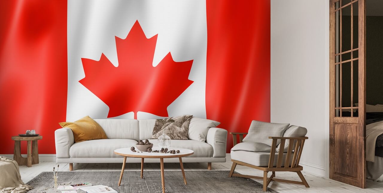 Flag of Canada Wall Mural | Wallsauce US