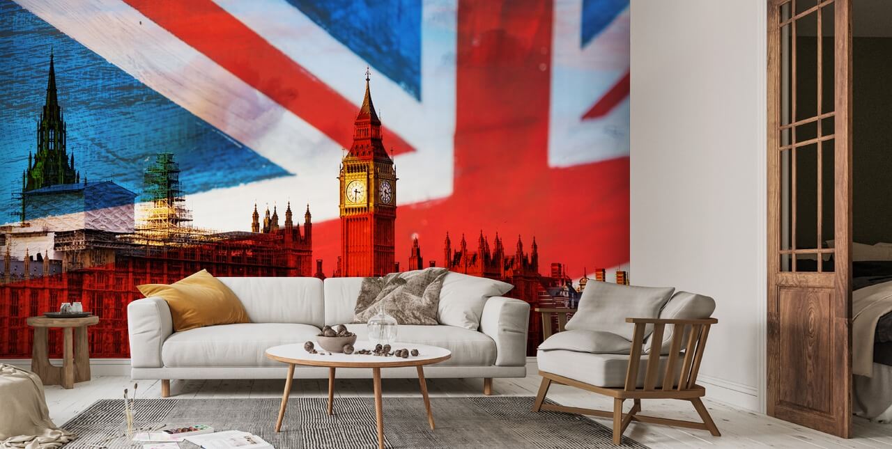 HP Union Jack Mural | Wallsauce US