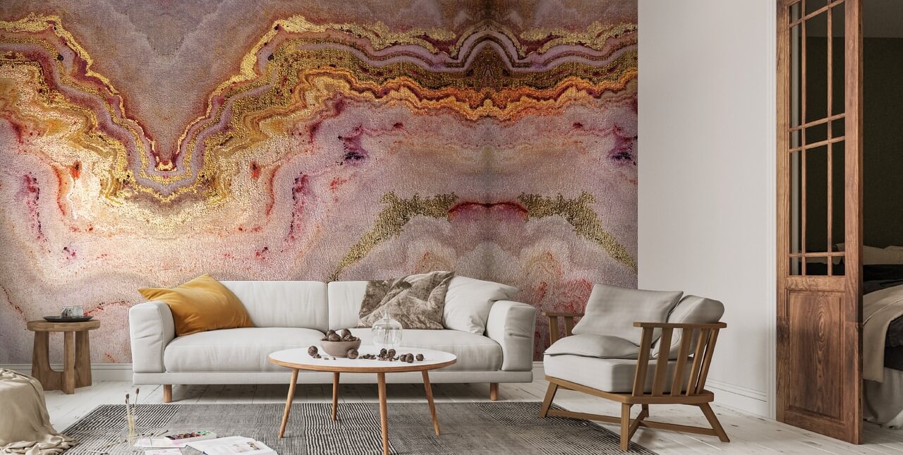 Lila schemer behang | Wallsauce NL