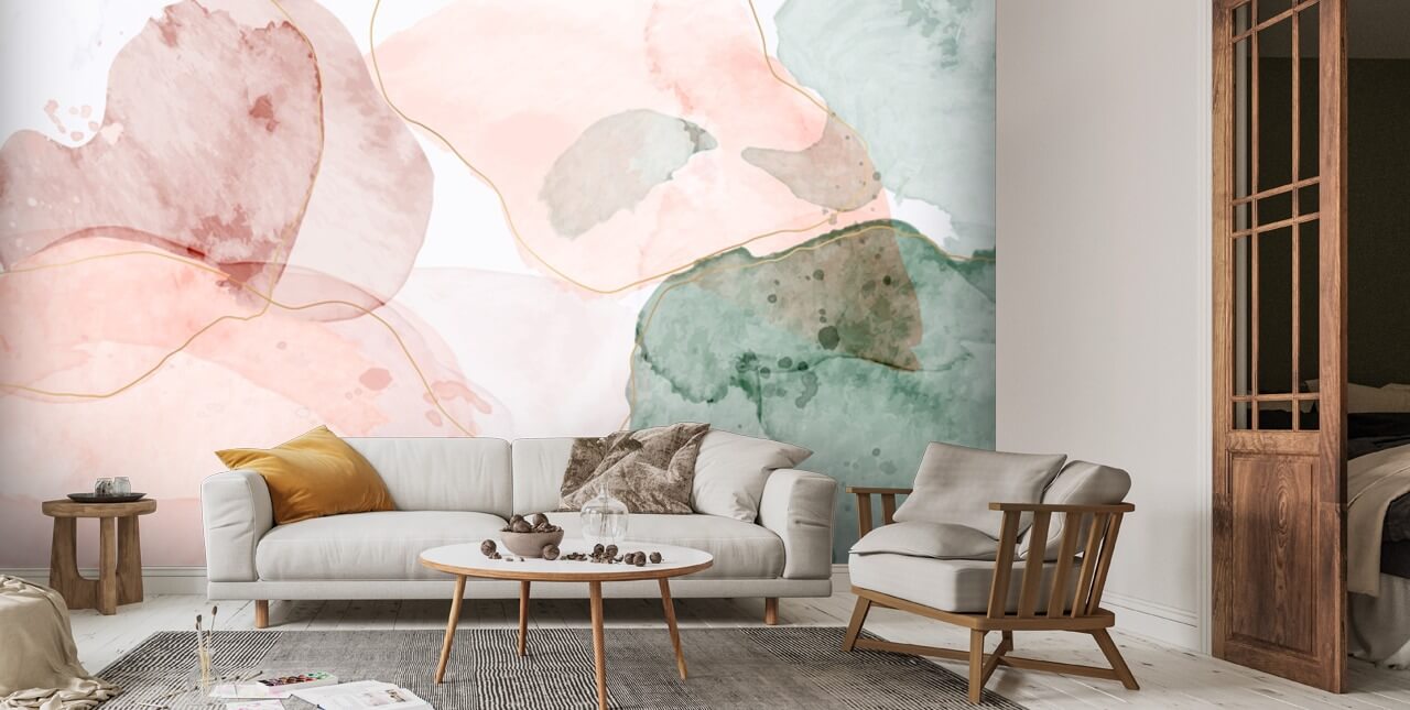 Dreamy Watercolours Wall Mural | Wallsauce UK
