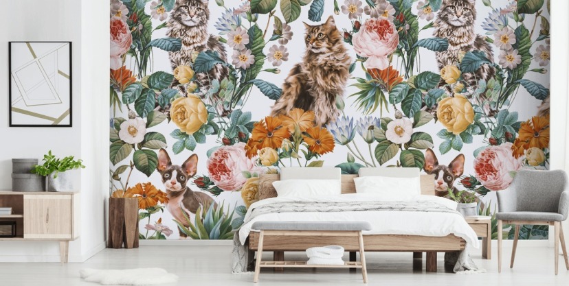 Cat Wallpaper & Wall Murals | Wallsauce US