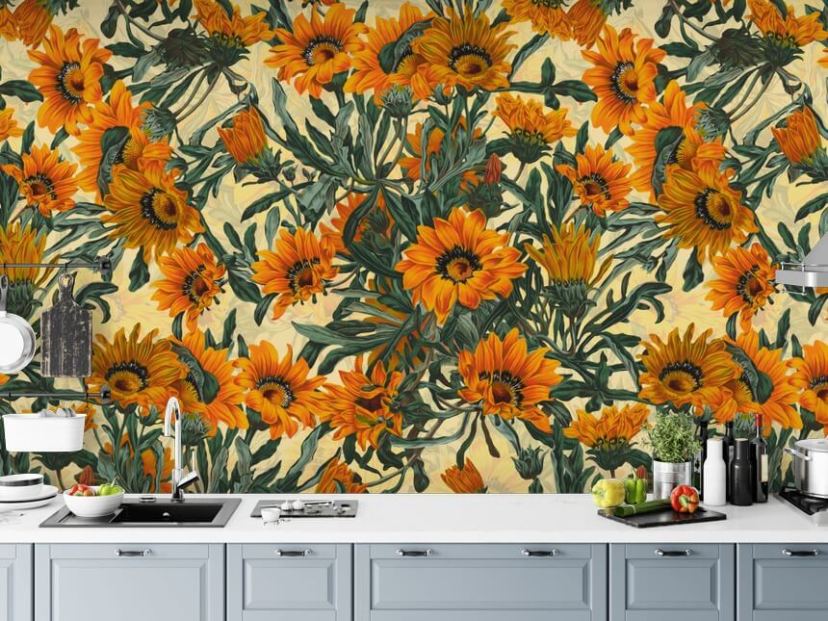 Sunflower Wallpaper & Wall Murals | Wallsauce UK