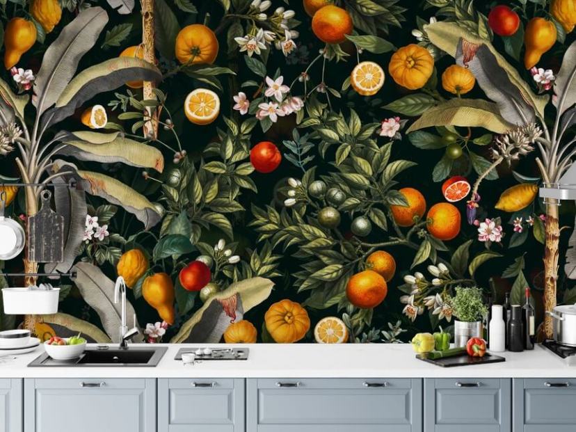 Colourful Fruit Wallpaper & Wall Murals | Wallsauce UK