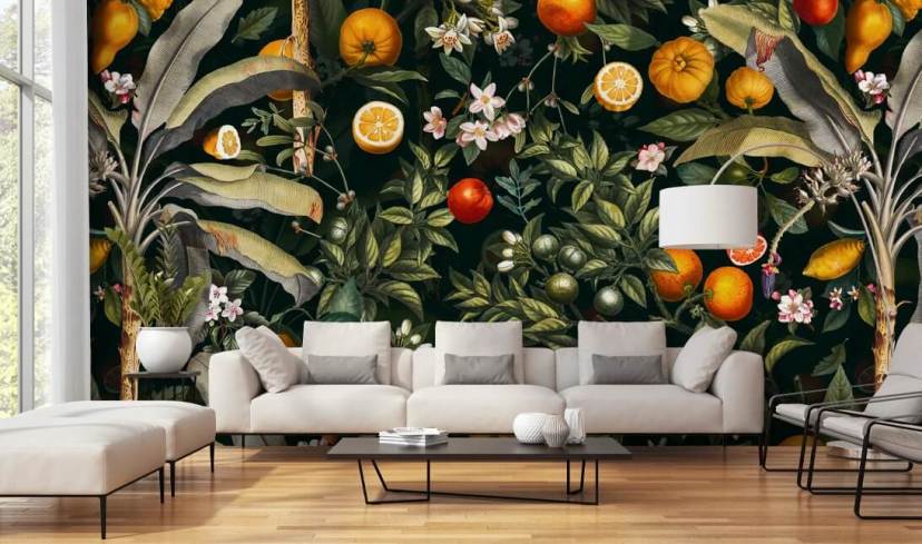 Colourful Fruit Wallpaper & Wall Murals | Wallsauce UK