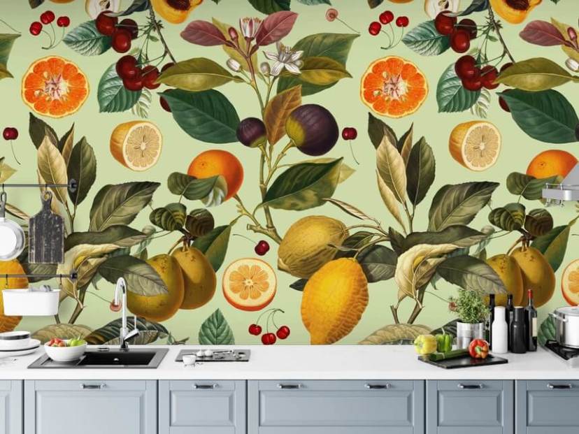 Colourful Fruit Wallpaper & Wall Murals | Wallsauce UK