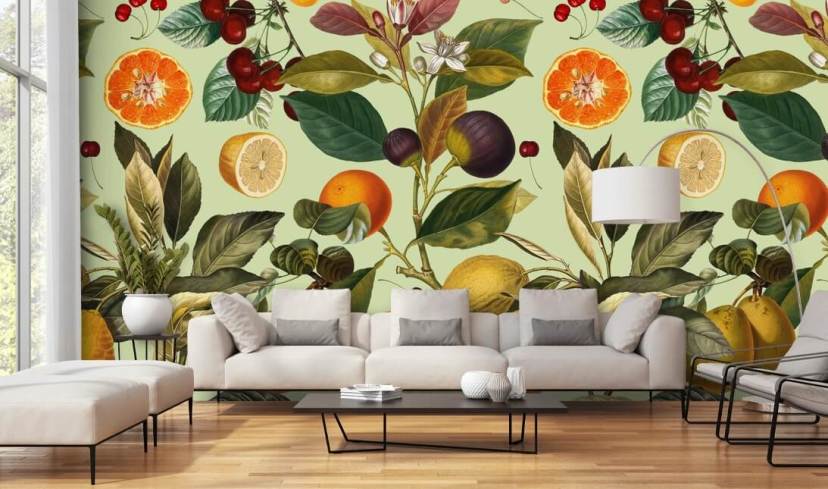 Colourful Fruit Wallpaper & Wall Murals | Wallsauce UK