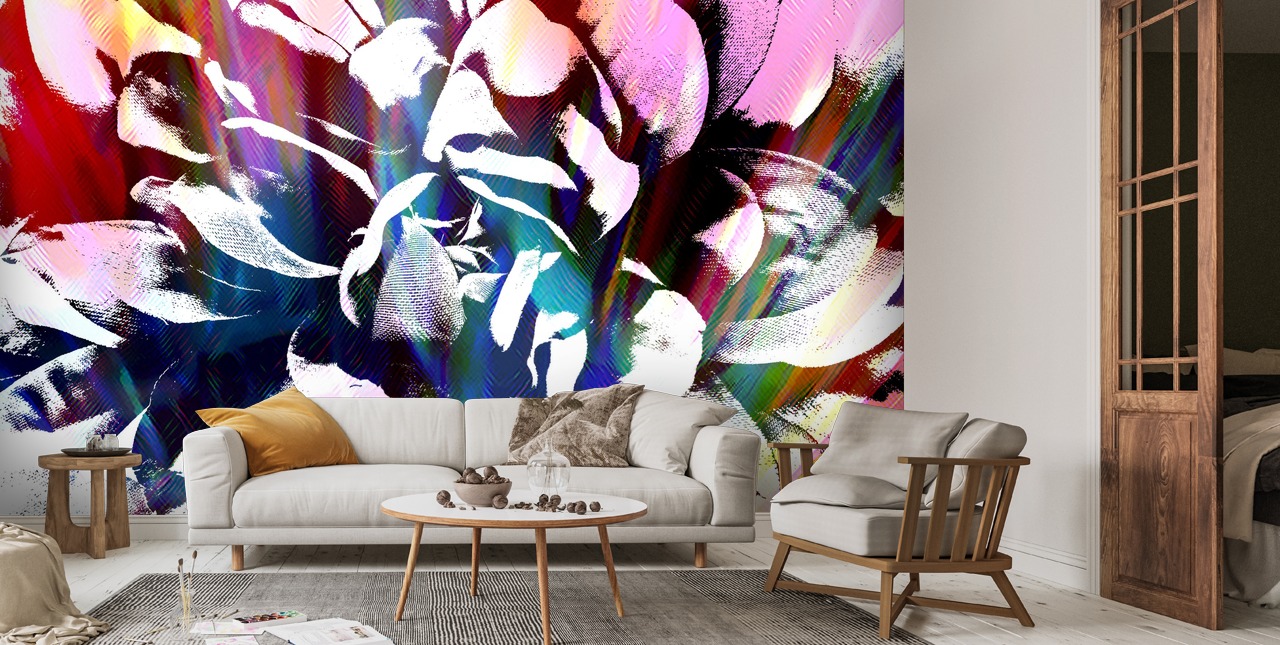 Papier Peint Fresque Flower Power | Wallsauce FR