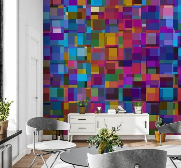 Multicoloured Wallpaper Murals | Wallsauce UK