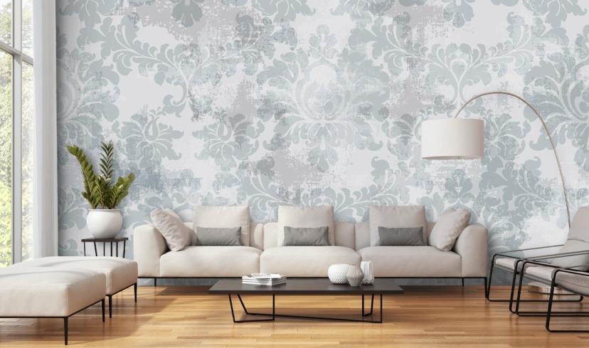 Damask Wallpaper Murals | Wallsauce US