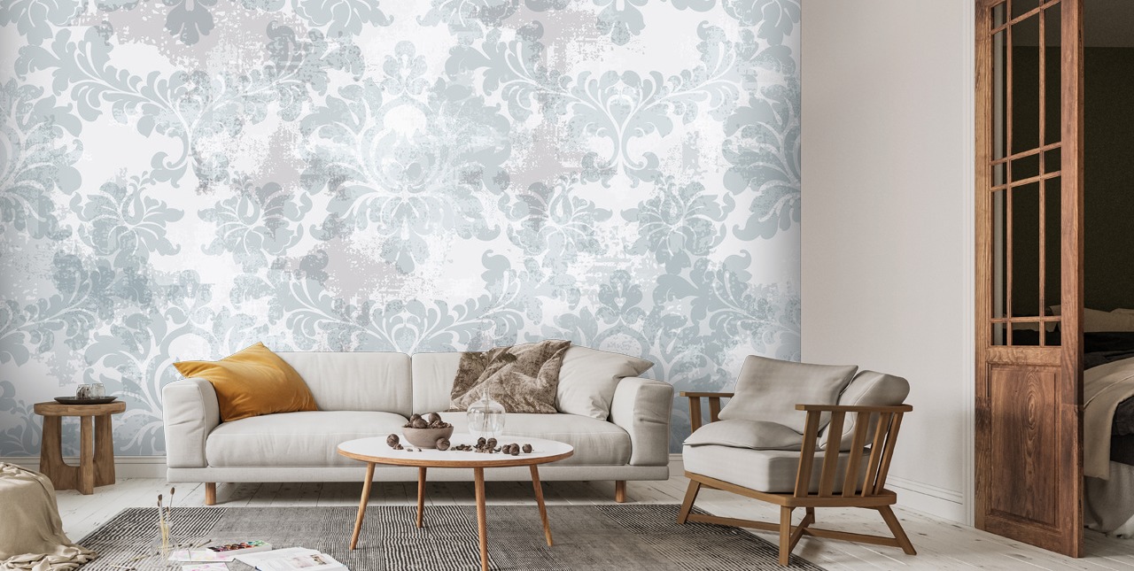 Victorian Damask Wallpaper Mural | Wallsauce UK