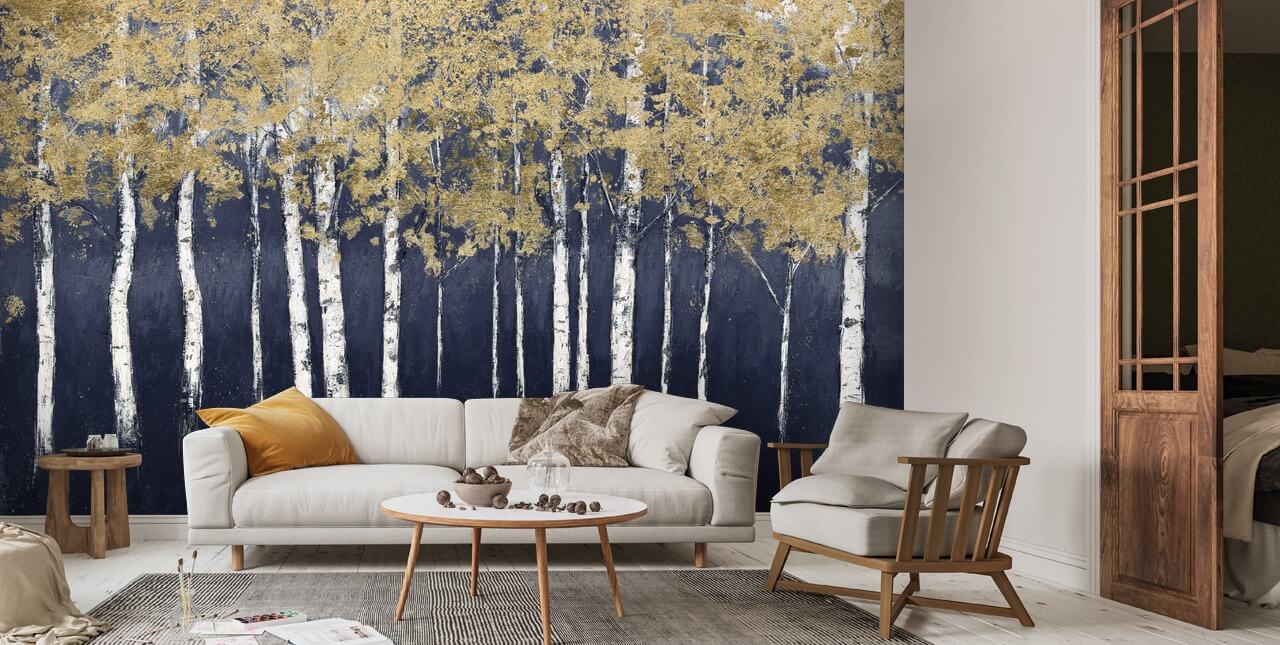 Dark Fresh Forest Wallpaper | Wallsauce UK