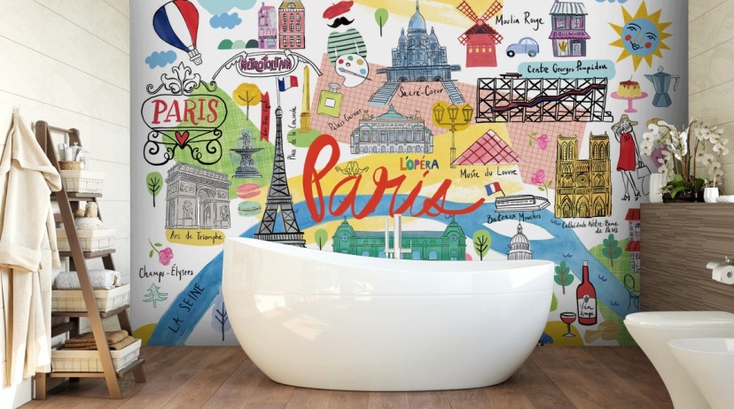 Paris Wallpaper & Wall Murals | Wallsauce US