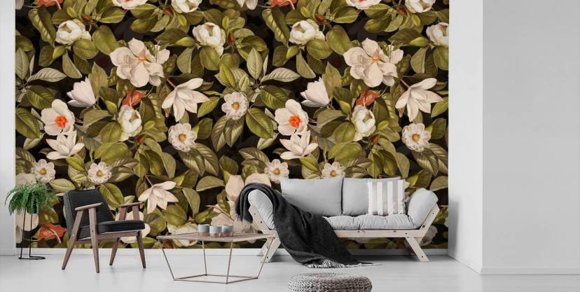 Magnolia Wallpaper & Wall Murals | Wallsauce UK