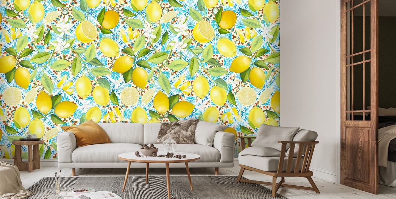 Mediterranean Summer Wall Mural | Wallsauce UK
