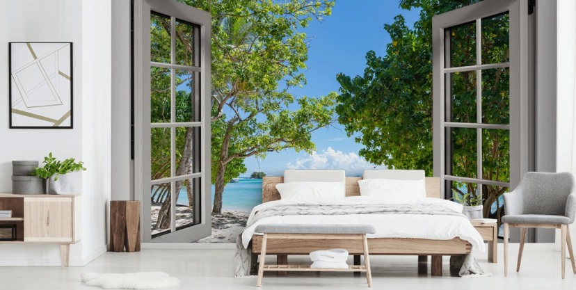 Window Wallpaper - Window View Wall Murals | Wallsauce UK