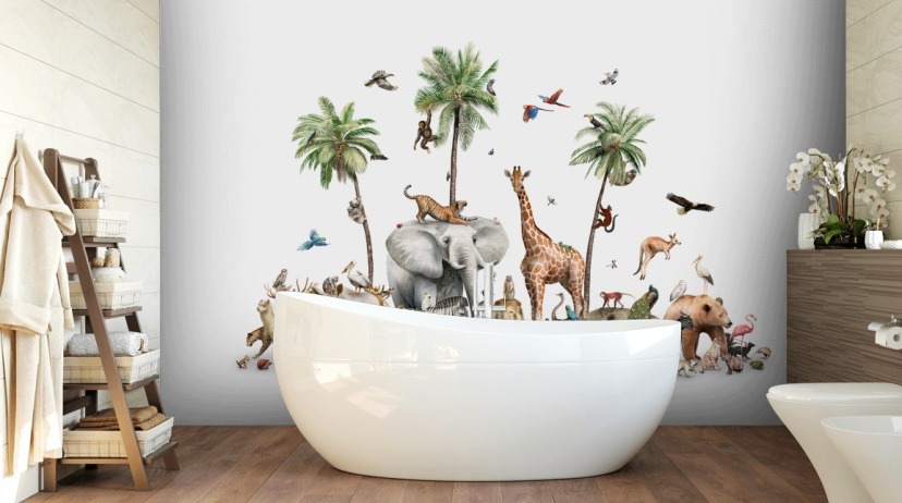 Giraffe Wallpaper & Wall Murals | Wallsauce US