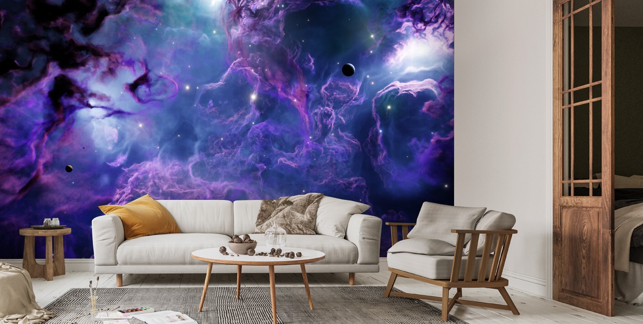 Intergalactic Nebular Wall Mural | Wallsauce UK