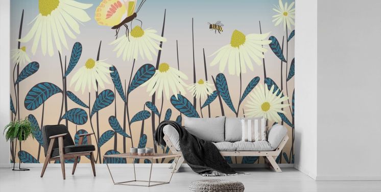 Daisy Wallpaper & Wall Murals | Wallsauce CA