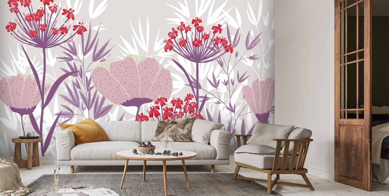 Magical Meadow Wall Mural | Wallsauce UK