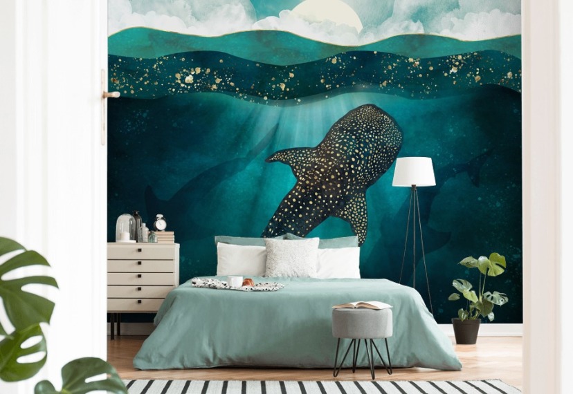 Whale Wallpaper Murals | Wallsauce AU