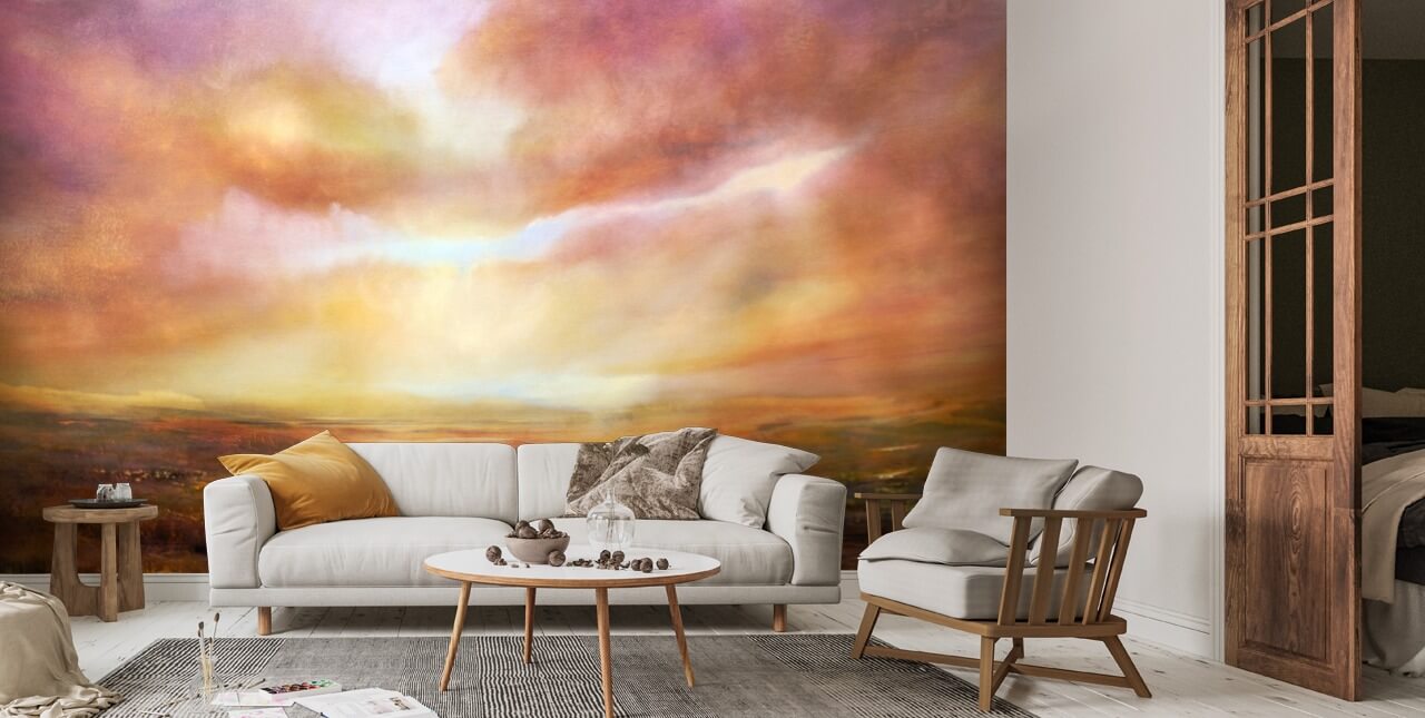 Peinture murale « The Sun Breaks Out » (1618) | Wallsauce FR