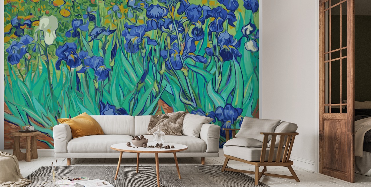 Vincent Van Gogh Irises classic art painting | Wallsauce US