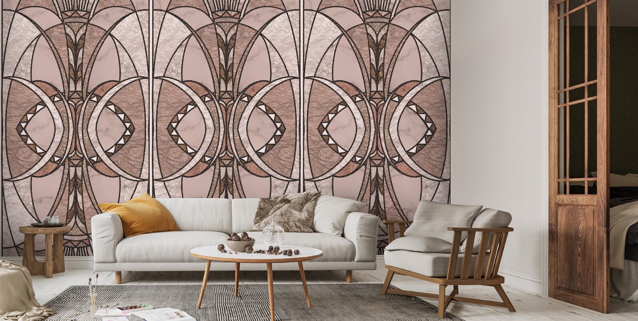Art Deco Fantasy 2 Wall Mural | Wallsauce UK