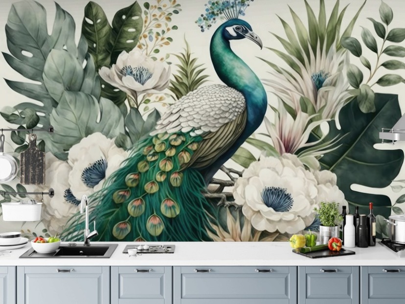 Peacock Wallpaper and Wall Murals | Wallsauce US