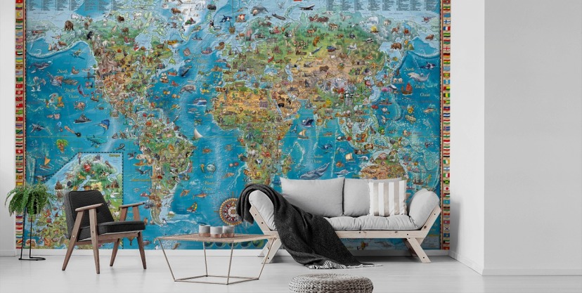 Ray&Co Map Murals | Wallsauce US