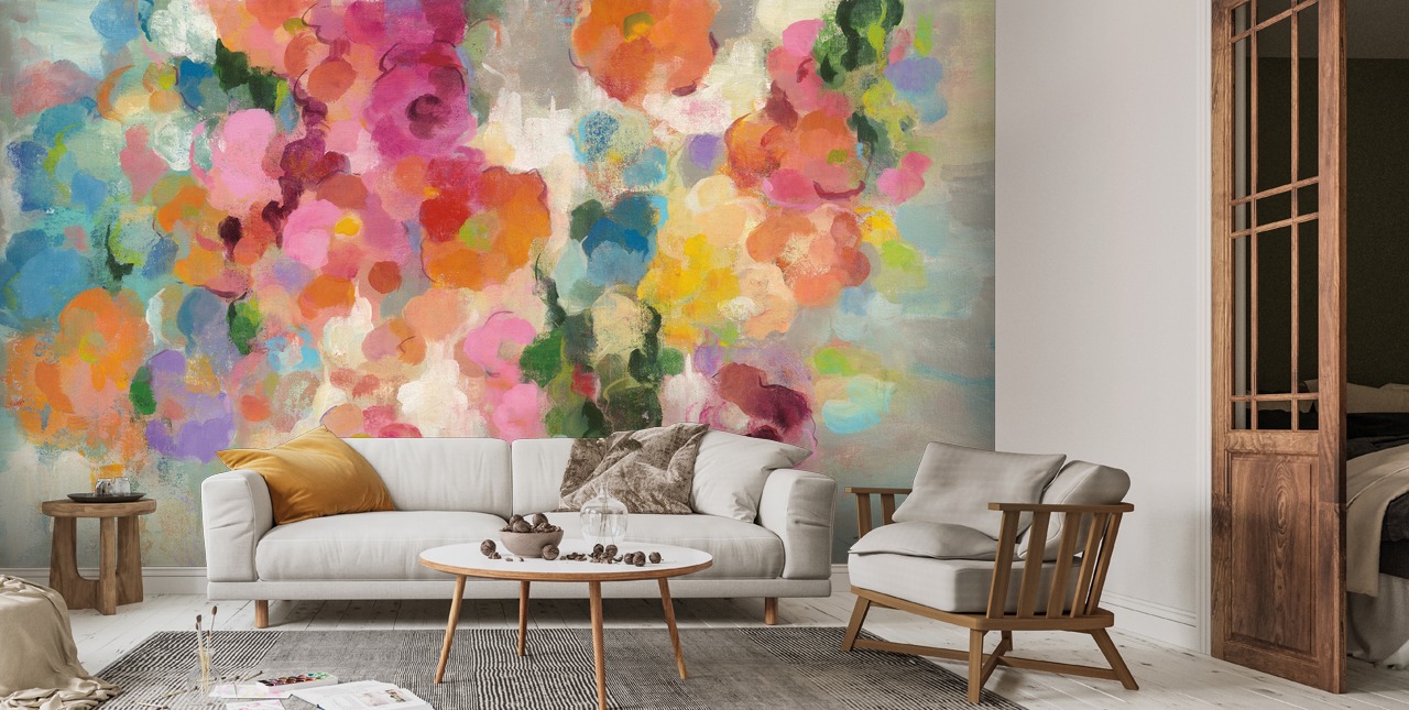 Colorido mural de jardín de Silvia Vassileva | Wallsauce ES