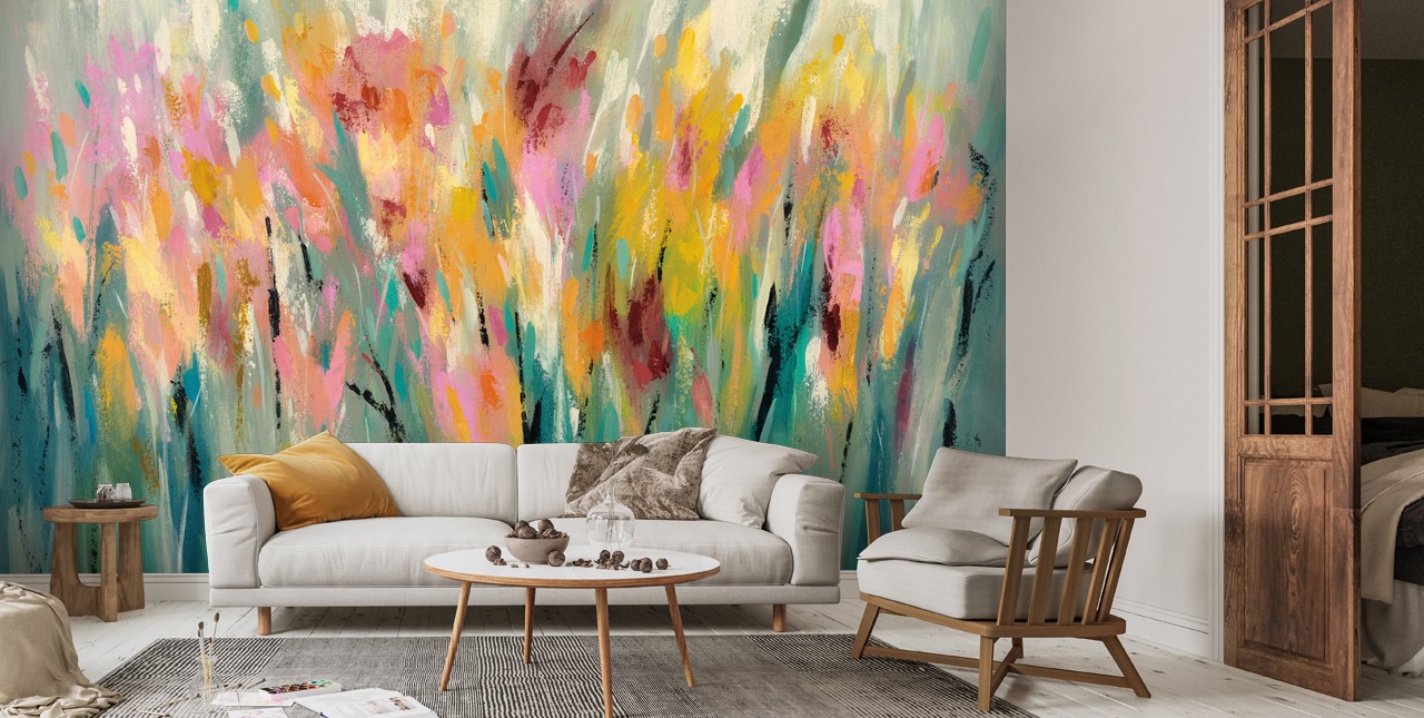 Summer Garden Joy Mural By Silvia Vassileva | Wallsauce AU