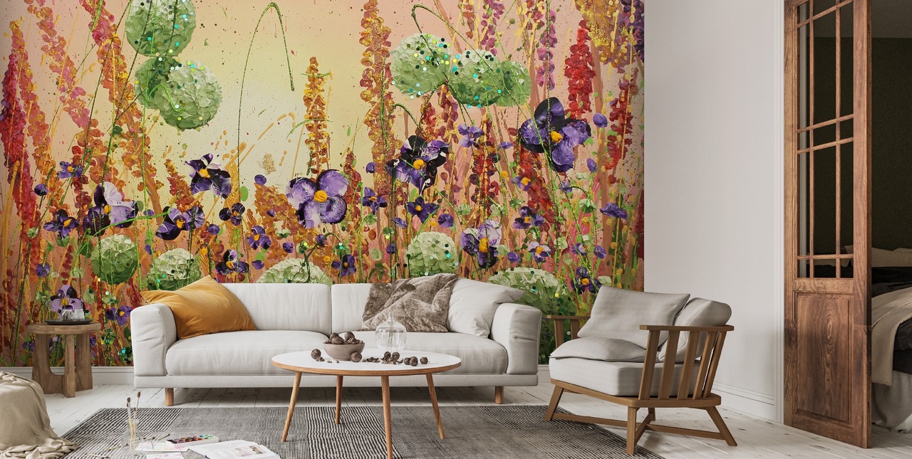 Mural Allium e Iris de Siobhan McEvoy | Wallsauce ES