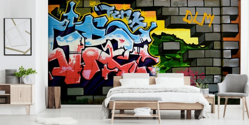 Graffiti behang en muurschilderingen met straatkunst | Wallsauce NL