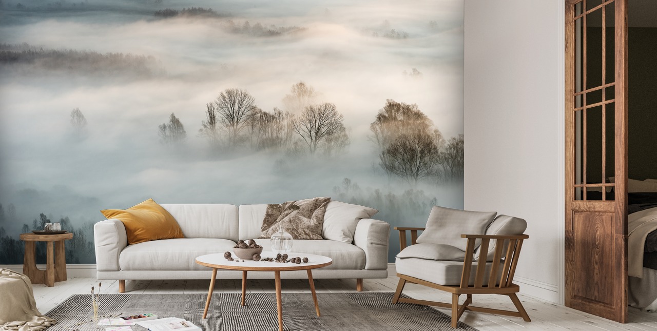 Winter Fog Wall Mural From 1X | Wallsauce US
