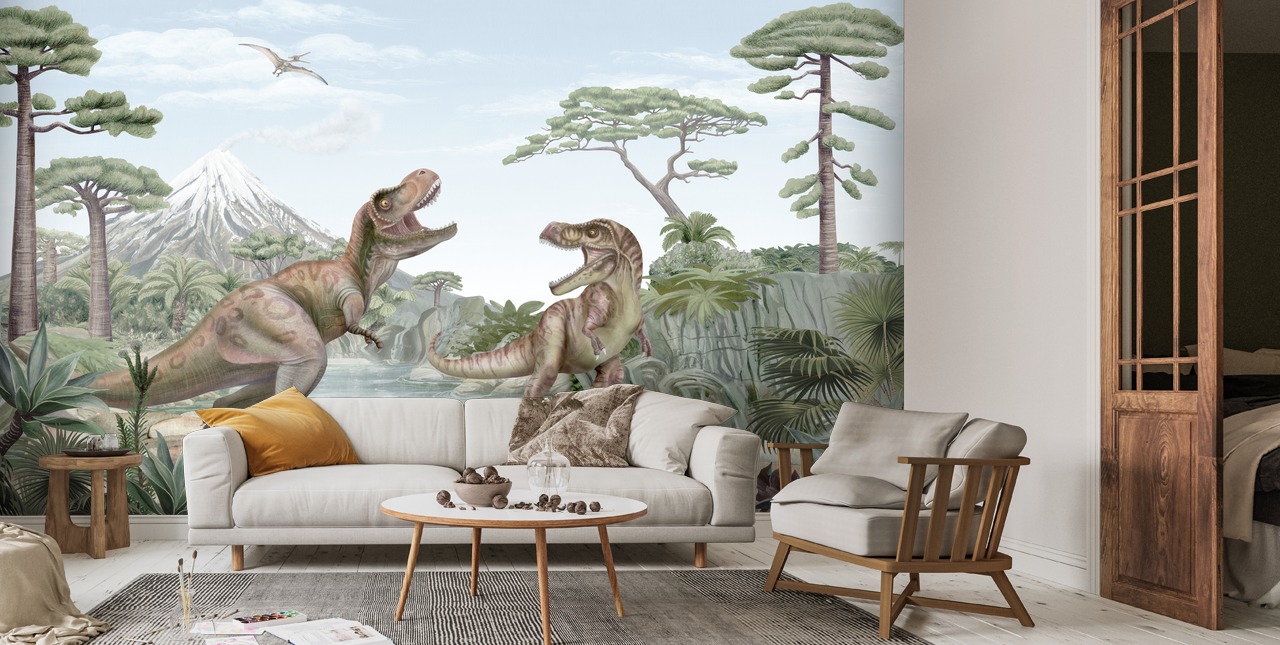 Terrific T. Rex Mural By Kikki Belle | Wallsauce UK