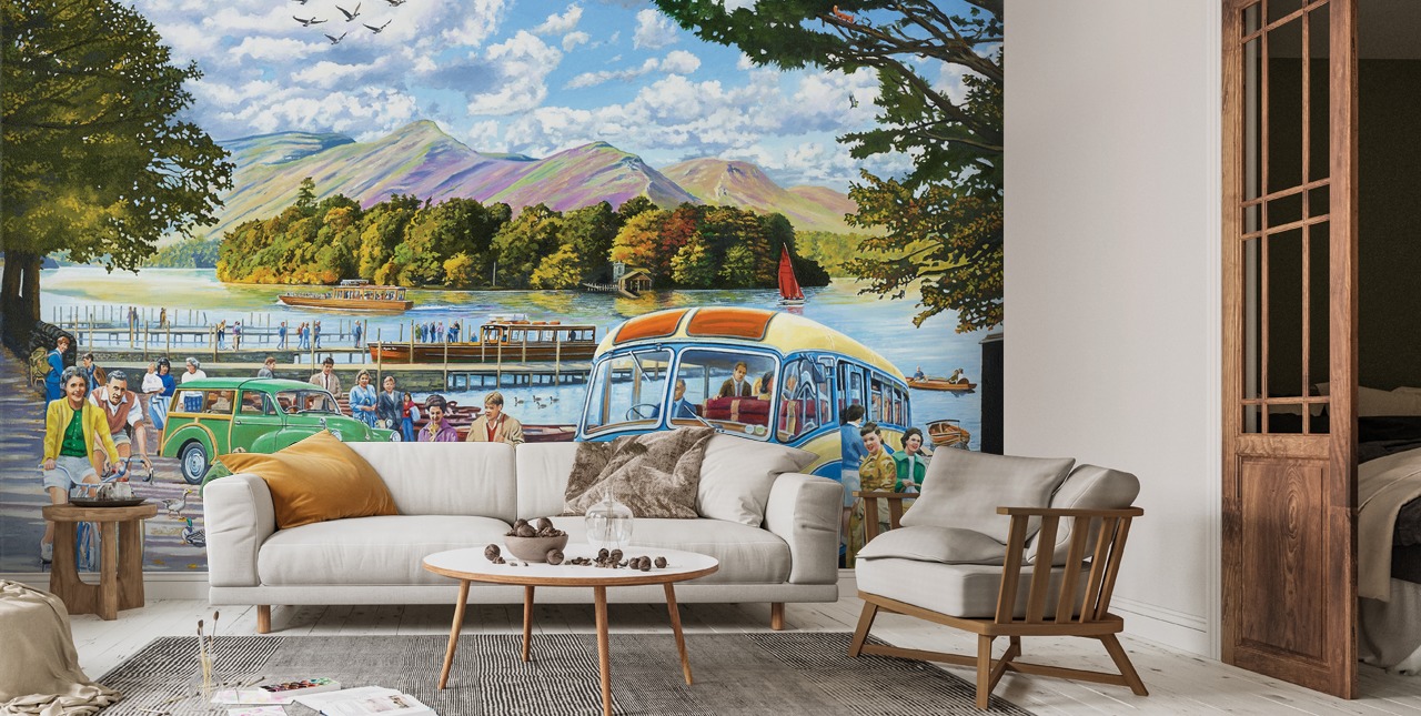 Keswick Launch Derwent Water Mural | Wallsauce US
