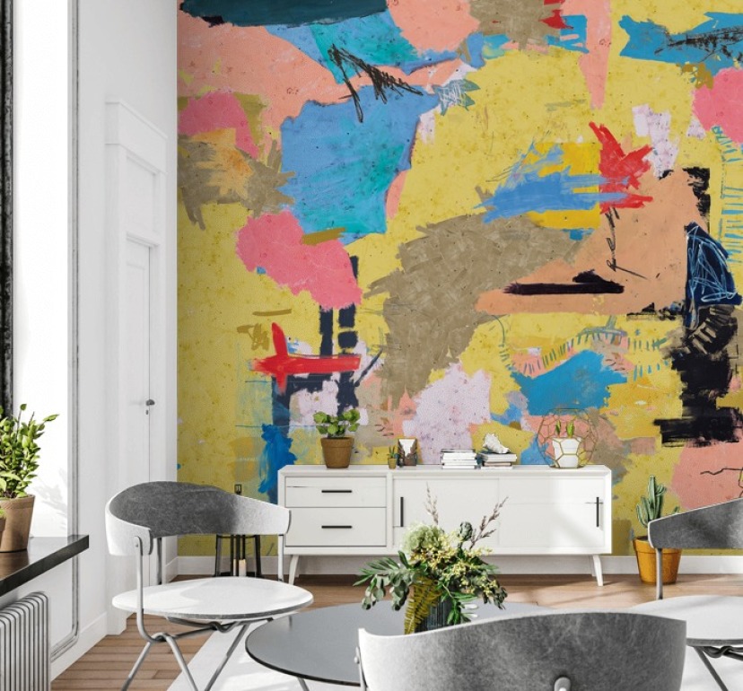 Abstract Wall Murals by PinkPankPunk | Wallsauce US