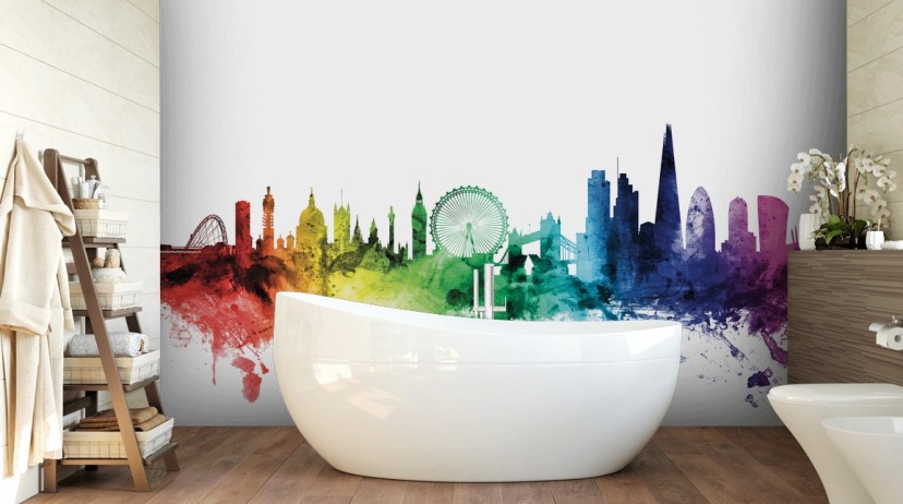 Skyline & Map Murals by Michael Tompsett | Wallsauce UK