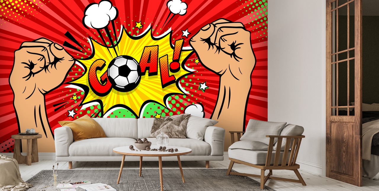 Goal Wallpaper Mural | Wallsauce US