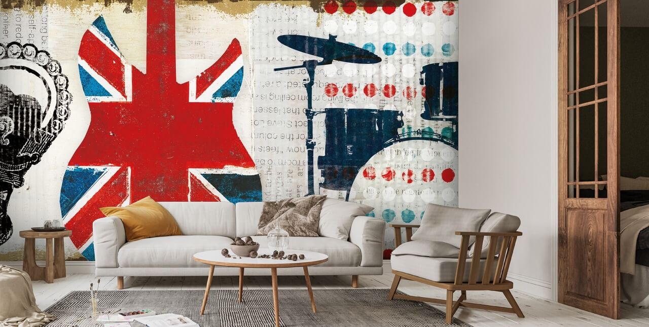 British Invasion II Wall Mural | Wallsauce US