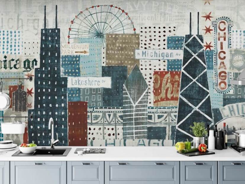 Chicago Wallpaper & Wall Murals | Wallsauce US