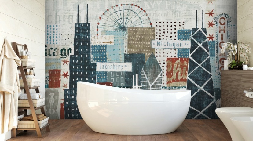 Chicago Wallpaper & Wall Murals | Wallsauce US