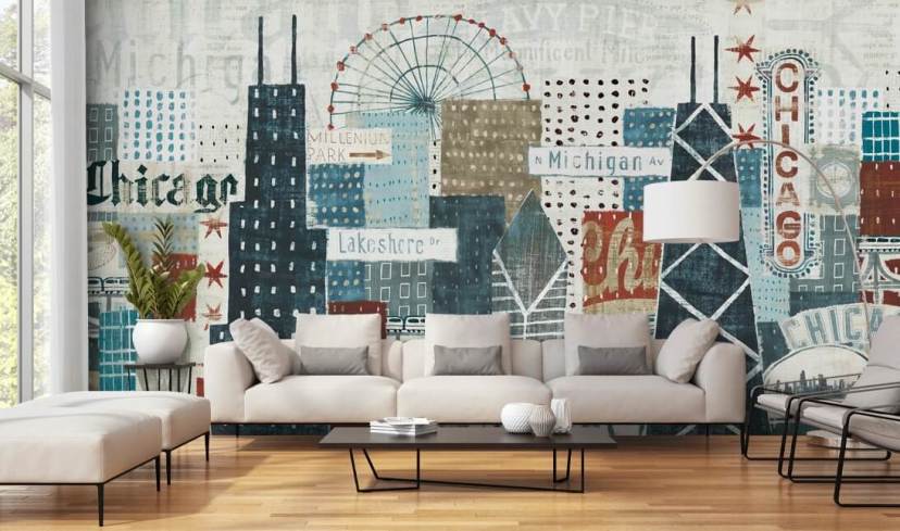 Chicago Wallpaper & Wall Murals | Wallsauce US