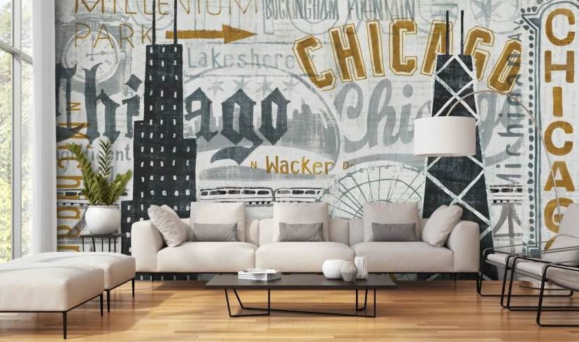 Chicago Wallpaper & Wall Murals | Wallsauce US