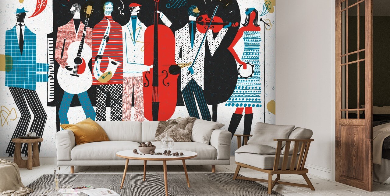 The Band Wall Mural | Wallsauce US