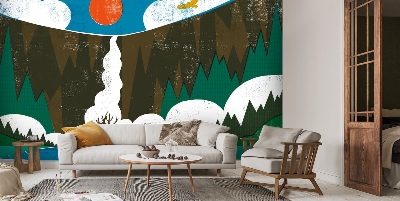 Big Sky II Horizontal Wall Mural | Wallsauce US