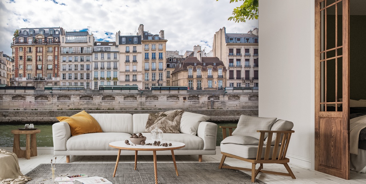 Paris beautiful houses on the banks quai des Grands-Augustins ...