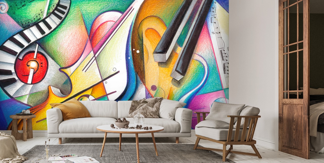 Music - Handmade illustration about music and musical instruments ...