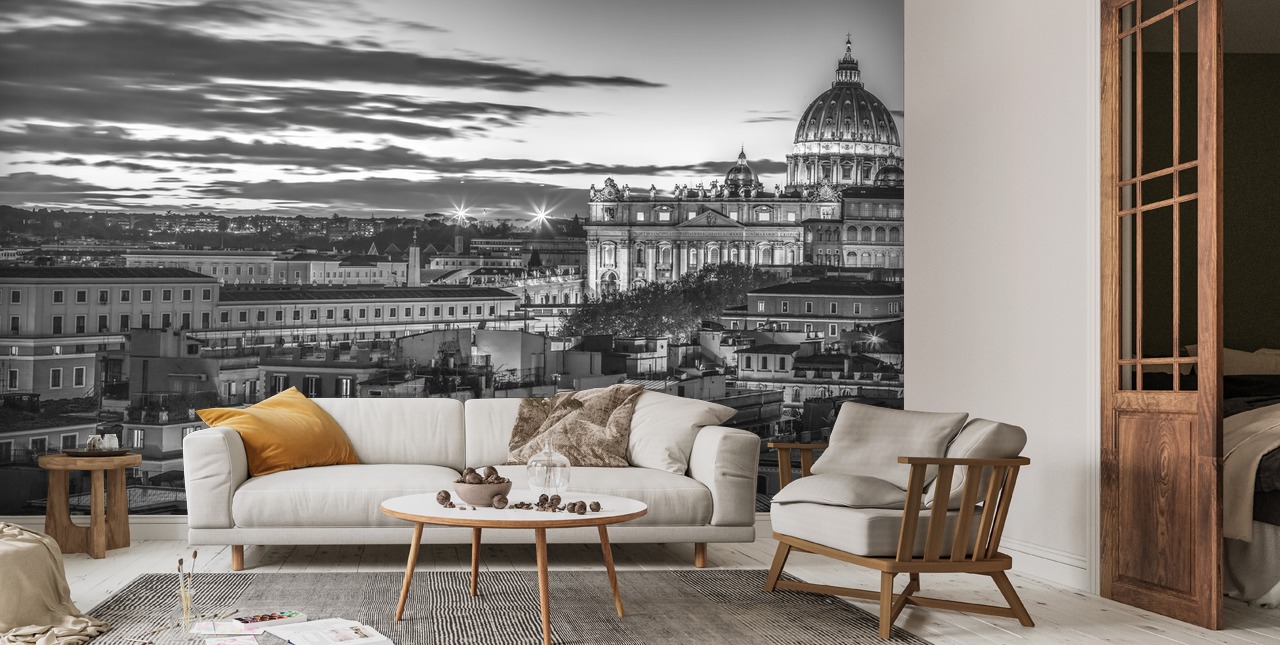Mural con vista panorámica de Roma de Assaf Frank | Wallsauce ES