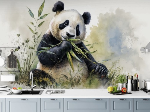 Panda Wallpaper & Panda Wall Art | Wallsauce UK